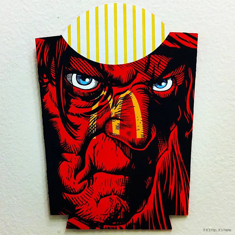 Original Art With A Side Of Fries. 38 Painted McDonald’s Fry Containers ...