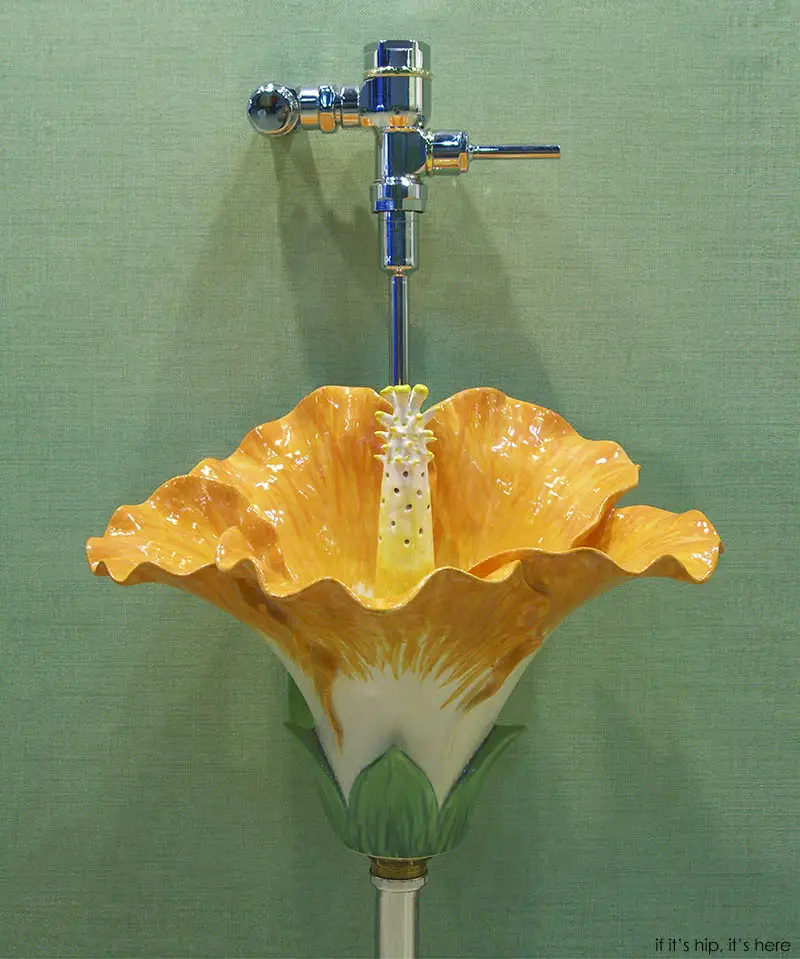 Handmade Flower Urinals by Clark Sorensen
