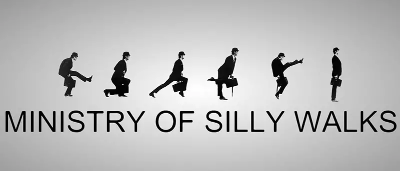 Silly Walks Monty Python Episode - noteslasopa