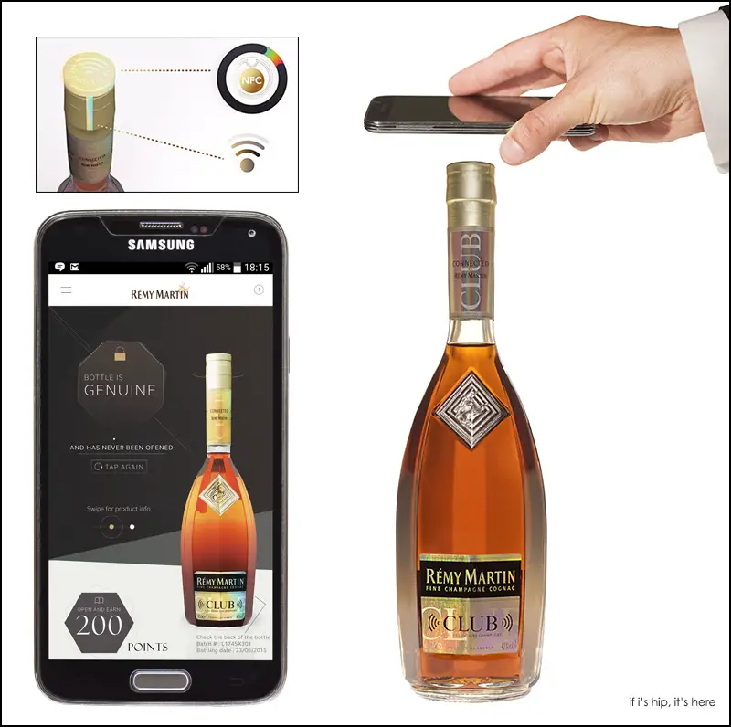 High Tech Cognac -The Rémy Martin CLUB Connected Bottle – if it's hip ...