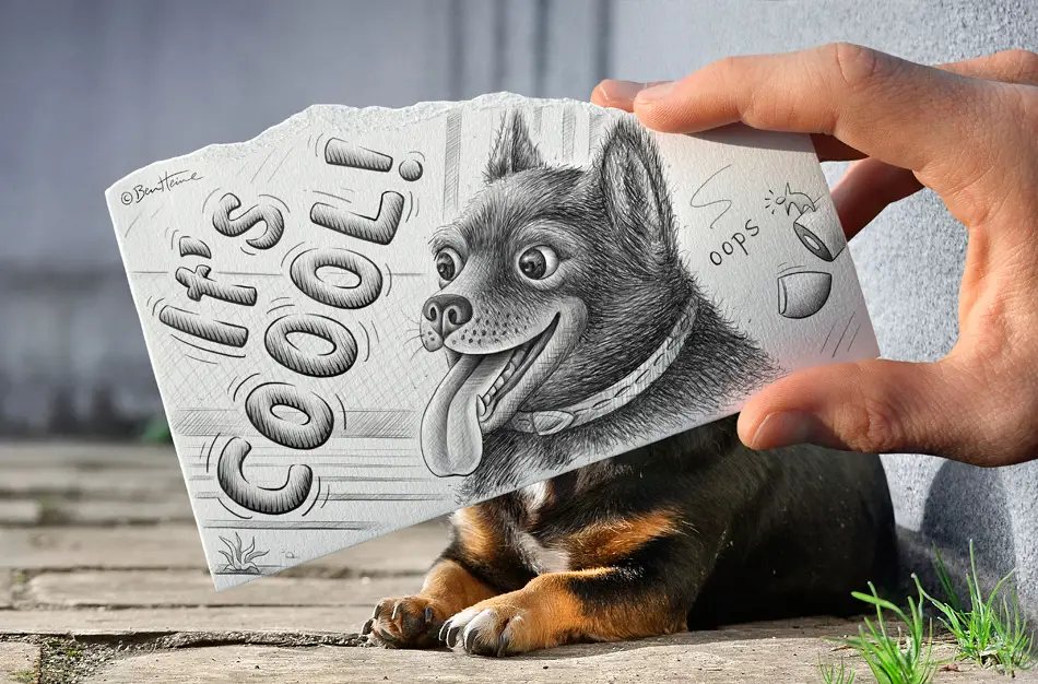 Pencil vs Camera by Ben Heine Illustrations + Photography