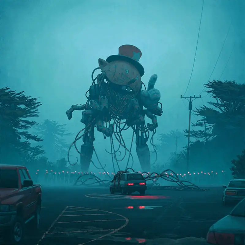 Surreal artwork from Simon Stålenhag The Electric State