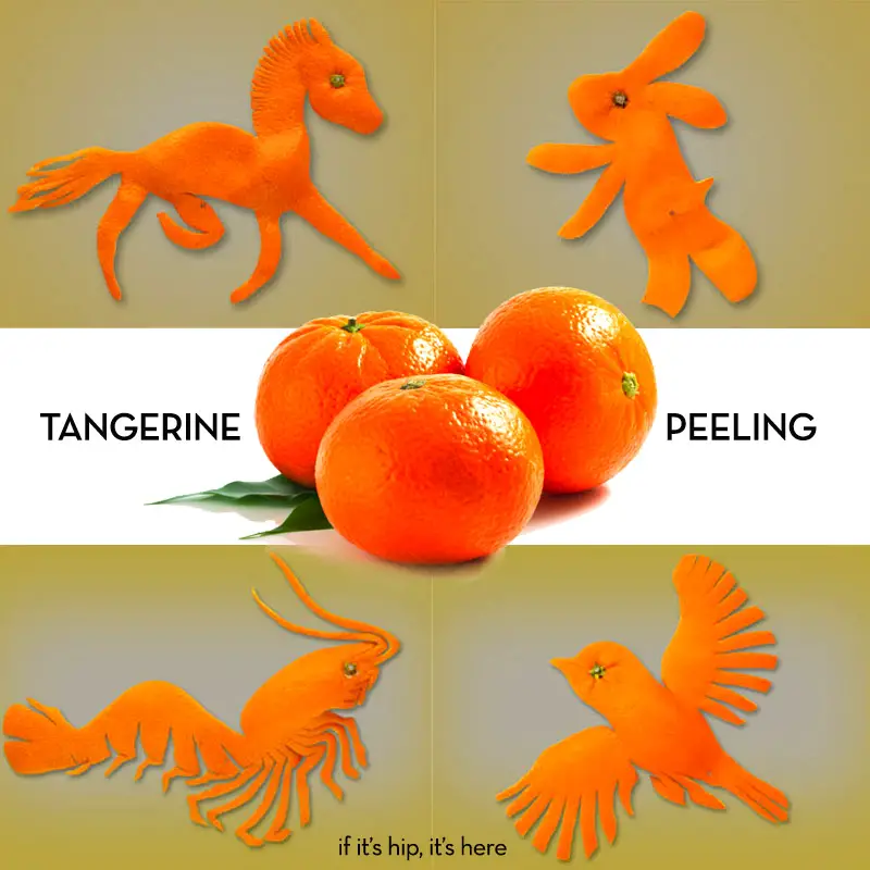 DIY Tangerine Peeling Art for The Quarantined. – if it's hip, it's here